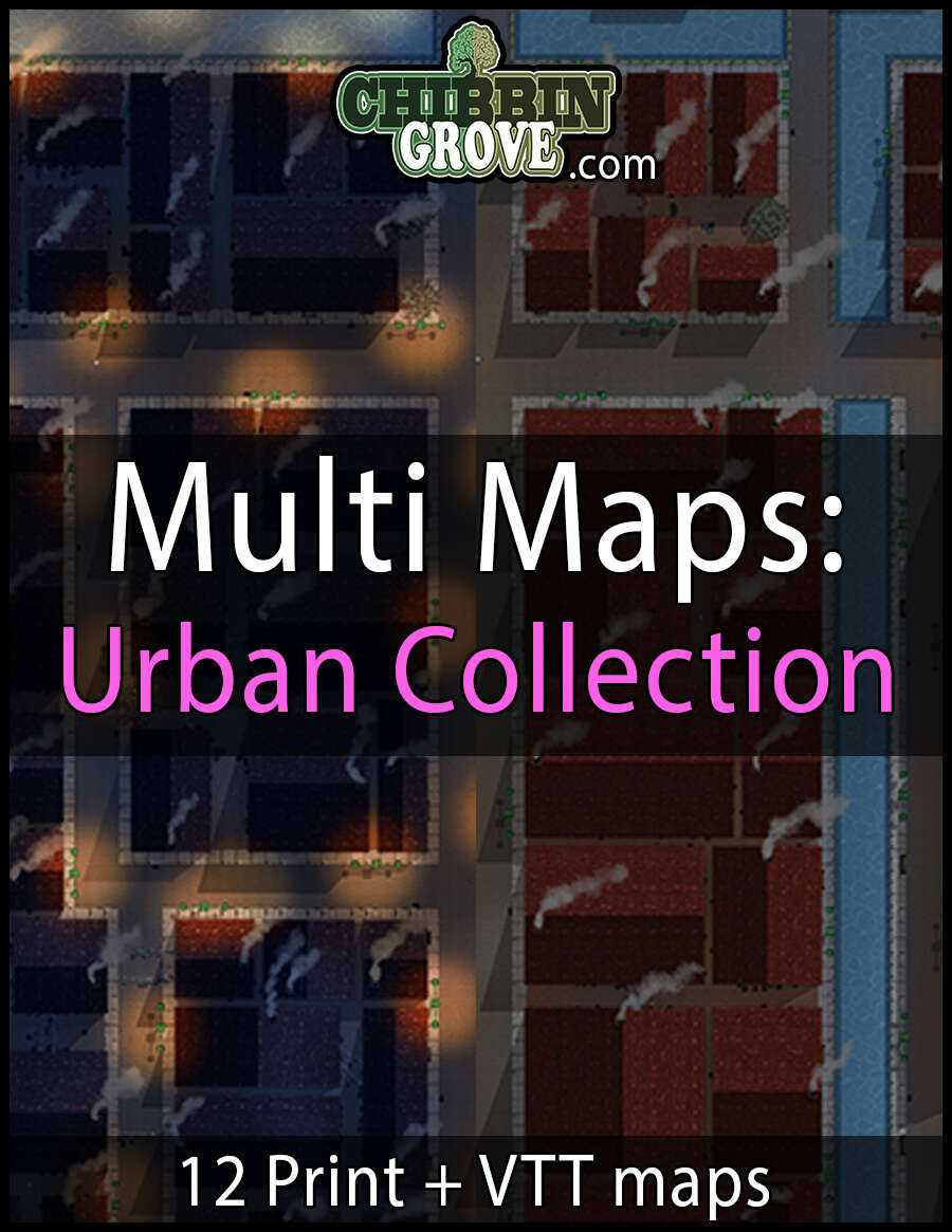 Chibbin Grove: Multi Maps - Urban Collection - Chibbin Grove | DriveThruRPG