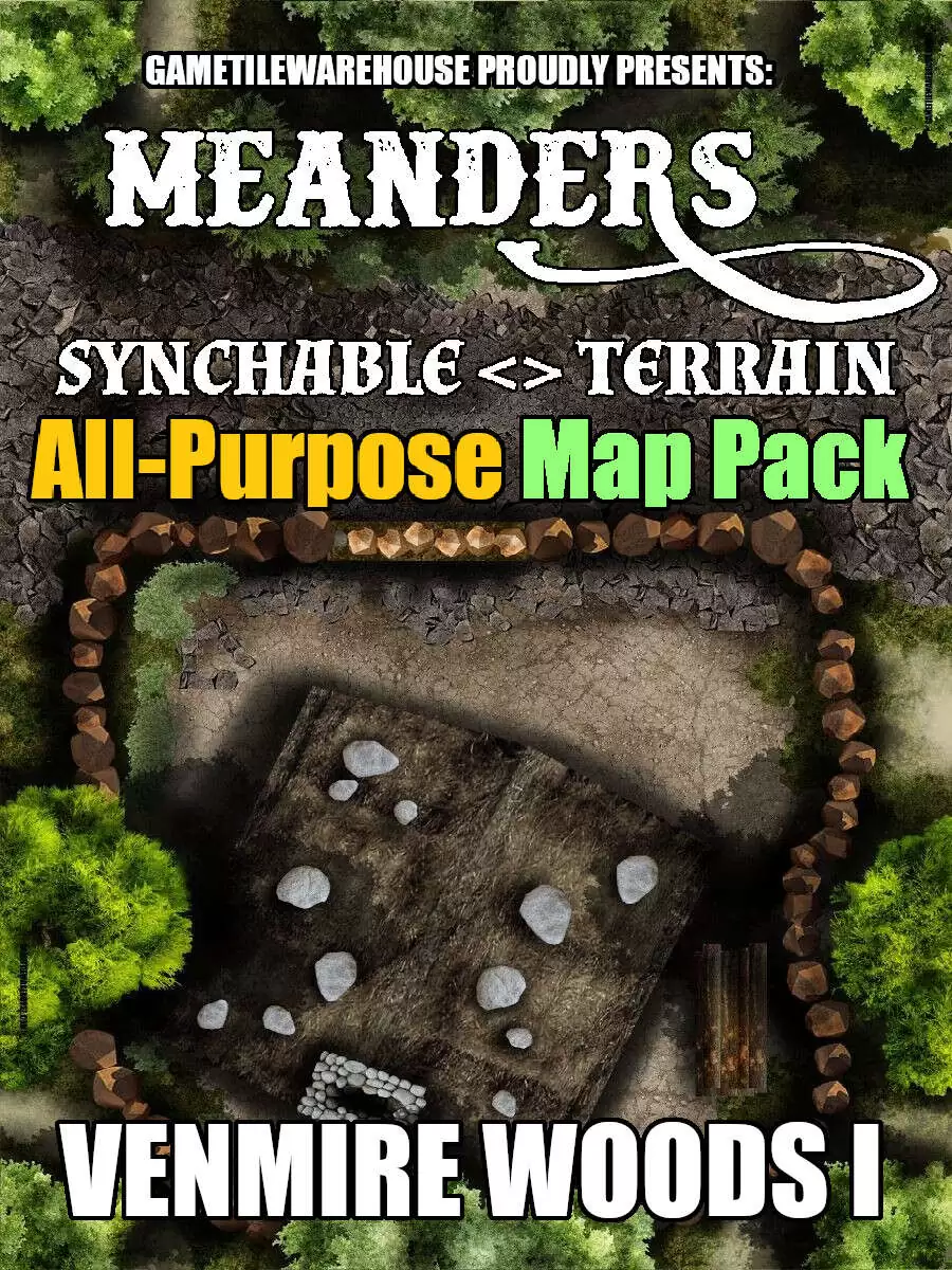 Meanders All-Purpose Map Pack - VENMIRE WOODS I - Game Tile Warehouse ...