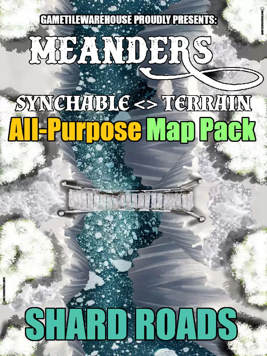 Meanders All-Purpose Map Pack - SHARD ROADS I - Game Tile Warehouse ...