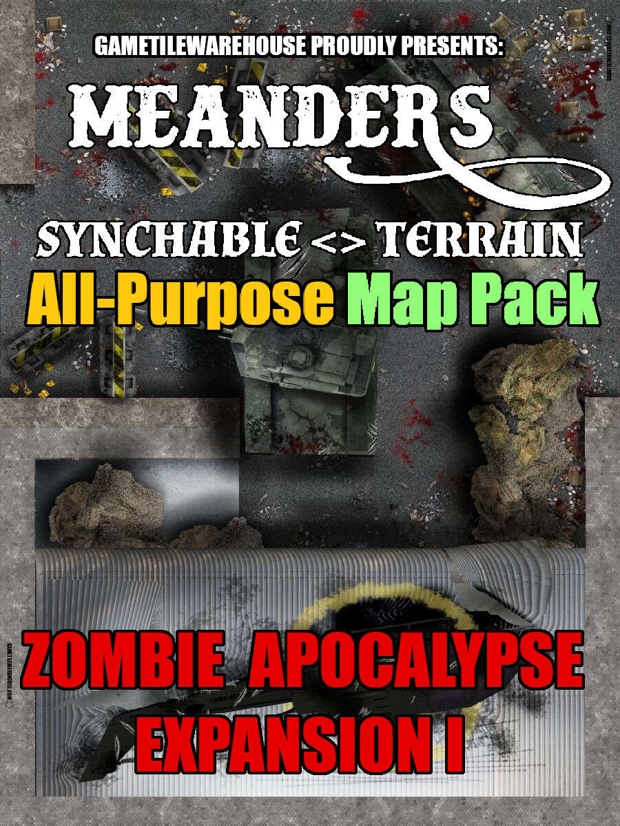Meanders All-Purpose Map Pack - ZOMBIE-APOCALYPSE CITY EXPANSION - Game ...