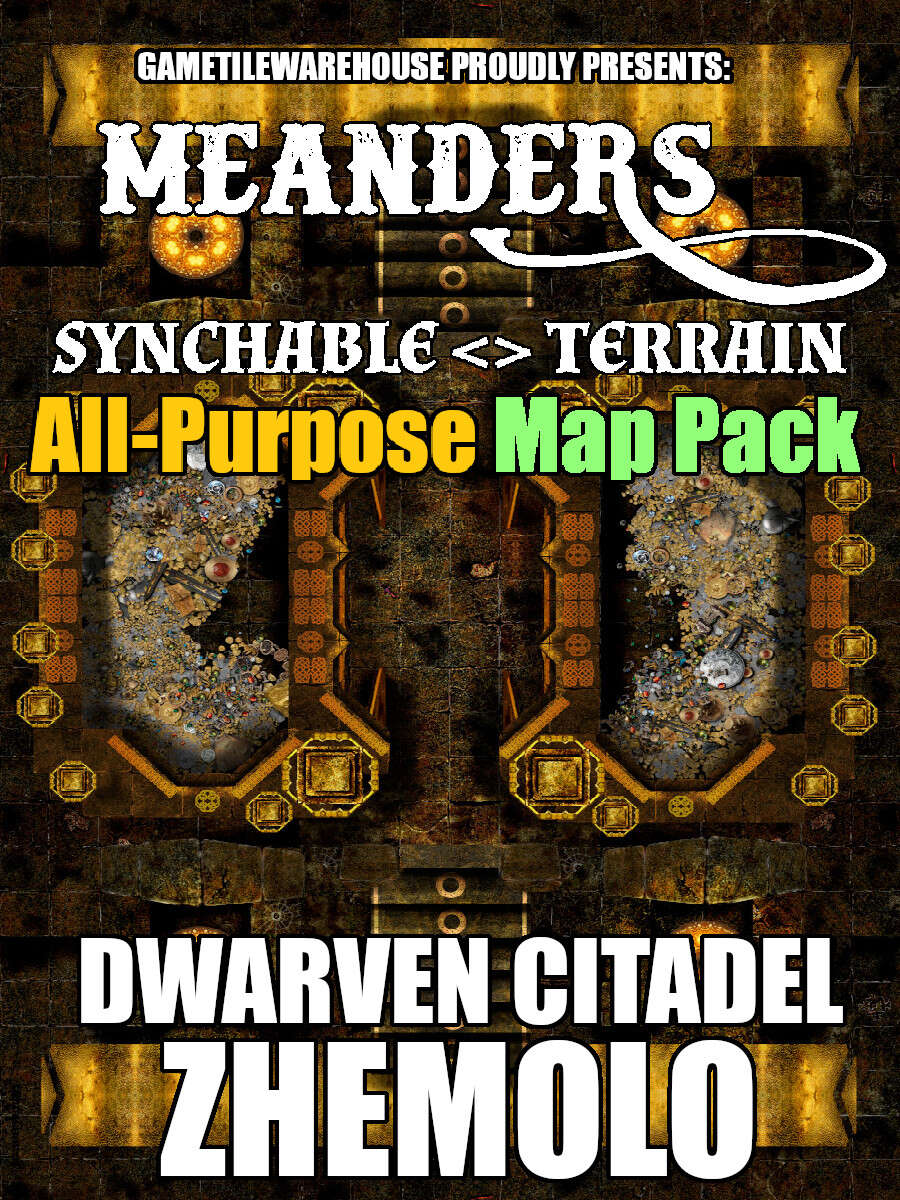 Meanders All-Purpose Map Pack - DWARVEN CITADEL: ZHEMOLO - Game Tile ...