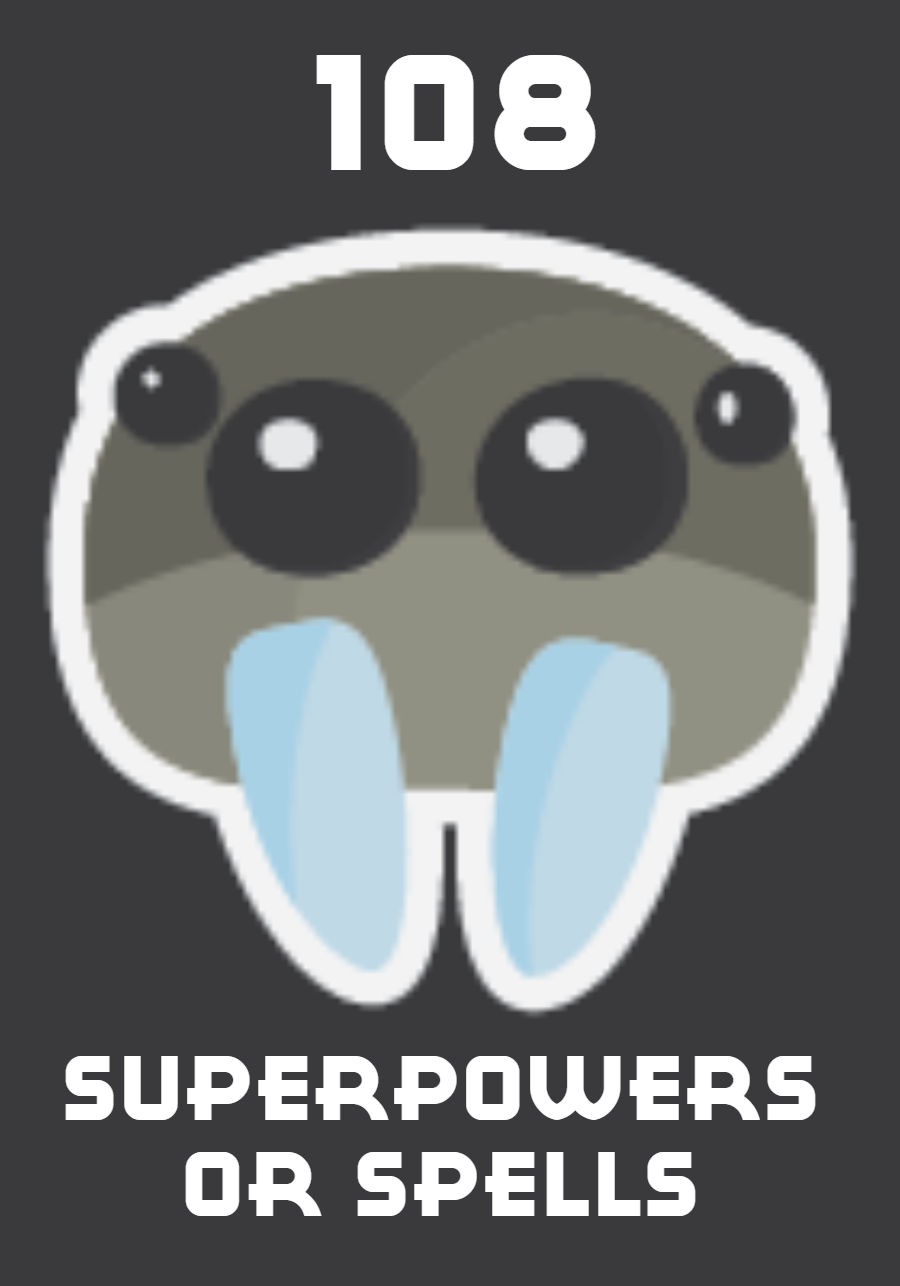 108 Superpowers or Spells - WMB Saltworks | Lists of 108 Things ...