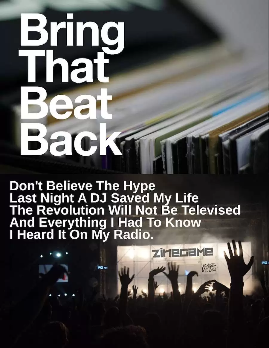 Bring That Beat Back - Density Media | DriveThruRPG