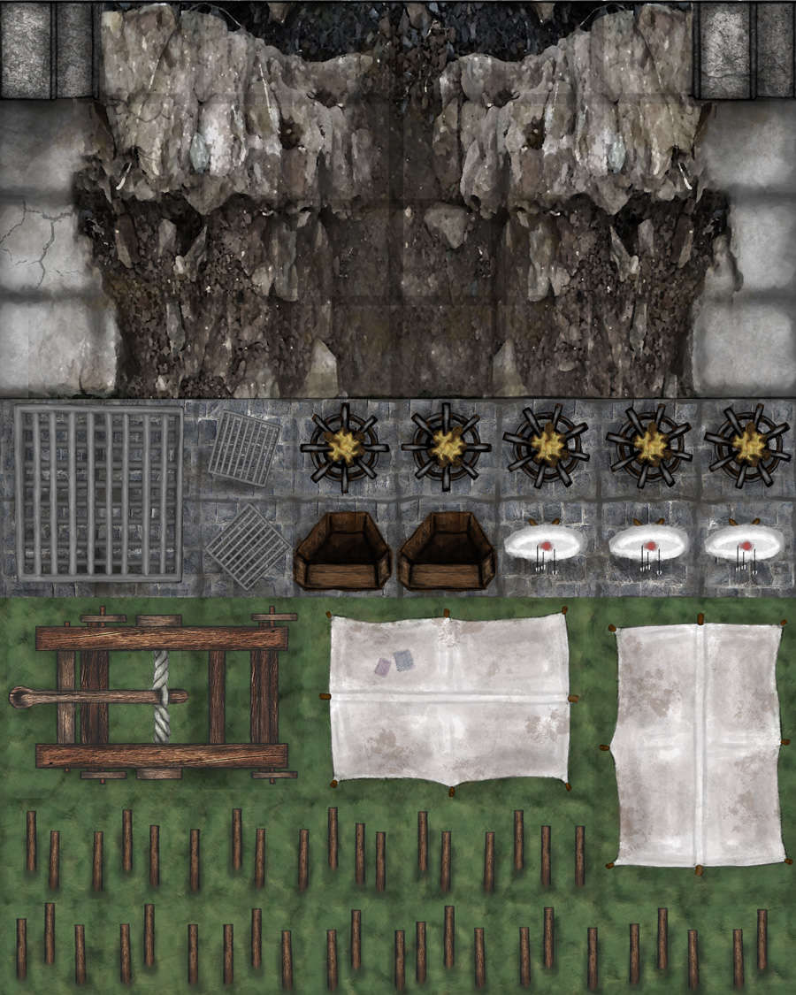 Adventure Realm Map Tiles - Castle and Dungeon Extras - Red Dragon ...
