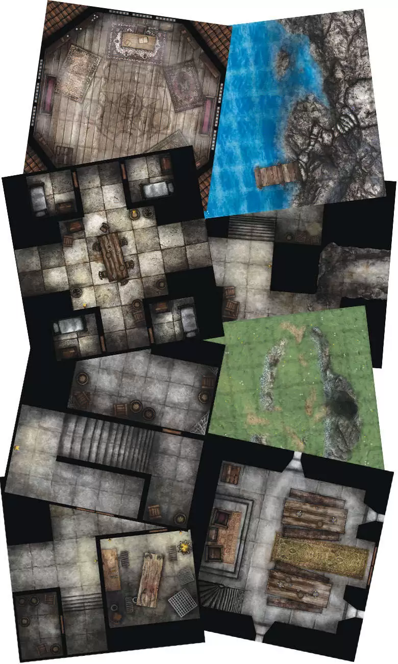 Adventure Realm Dungeon Map Tiles - Red Dragon Gaming | DriveThruRPG