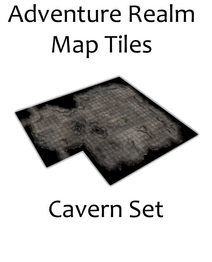 Adventure Realm Cavern Map Tiles - Red Dragon Gaming | DriveThruRPG