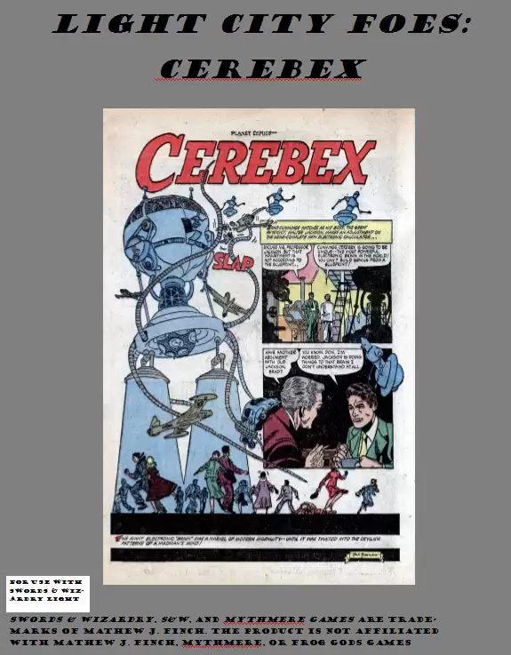 Light City Foes: Cerebex - Halls of the Nephilim | DriveThruRPG