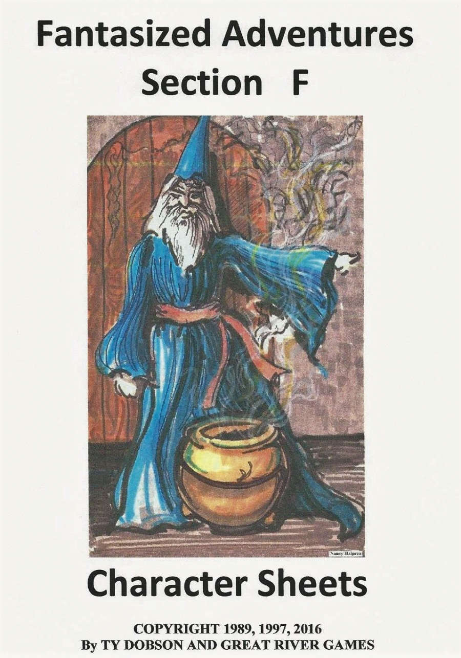 Fantasized Adventures - Character Sheets - Great River Games | DriveThruRPG