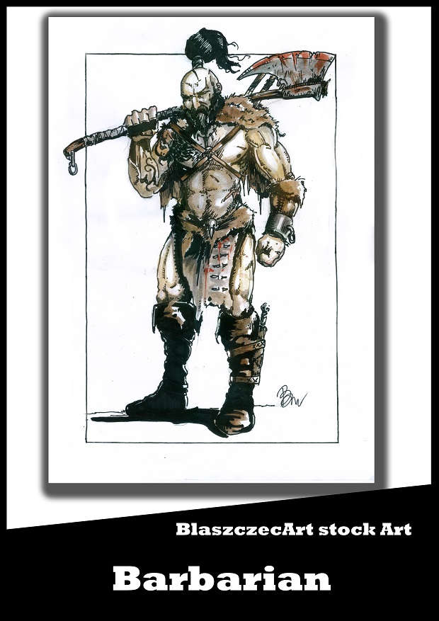 BlaszczecArt Stock Art: Barbarian 2 - BlaszczecArt | Barbarians ...