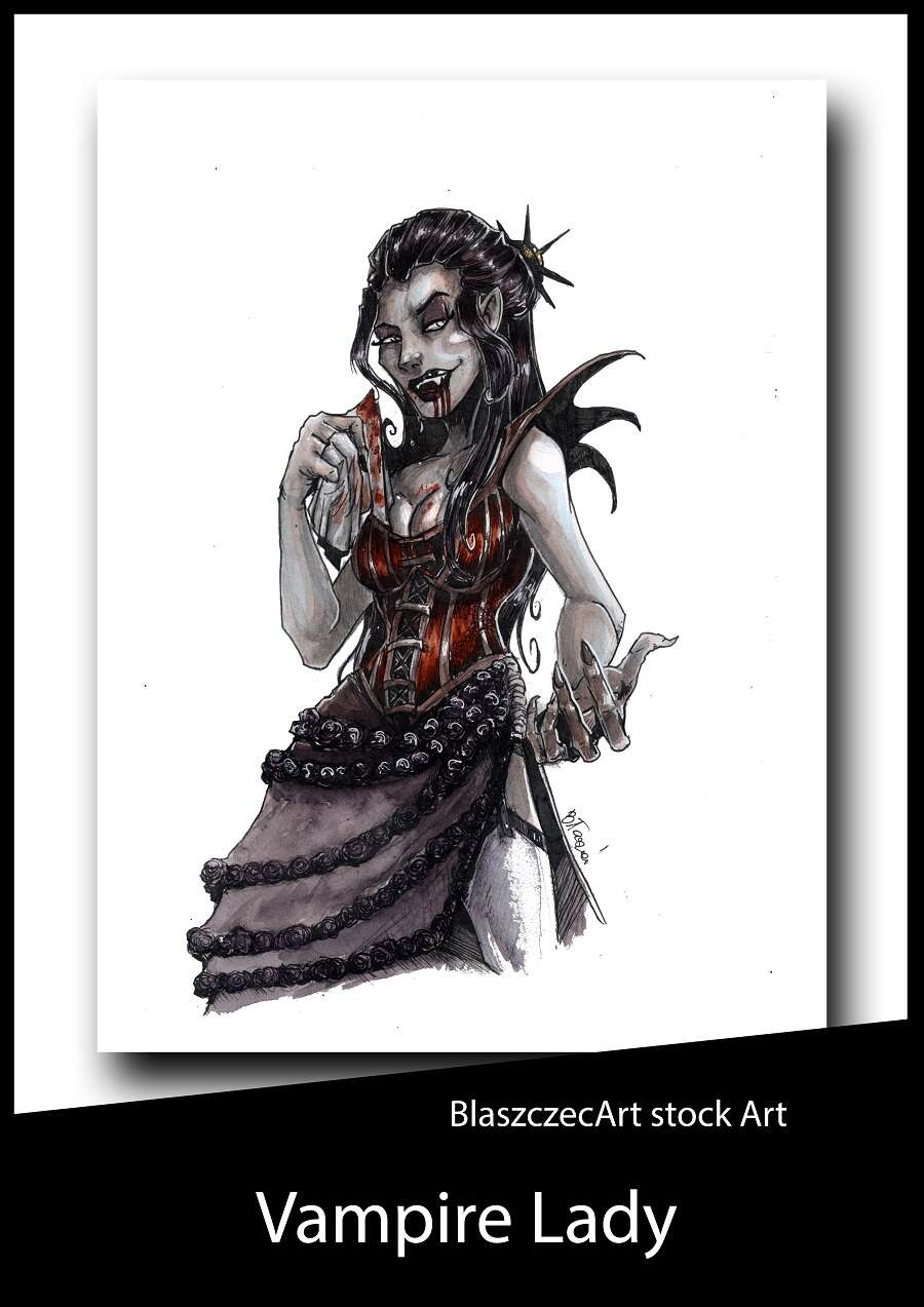 BlaszczecArt Stock Art: Vampire Lady - BlaszczecArt | Vampires ...