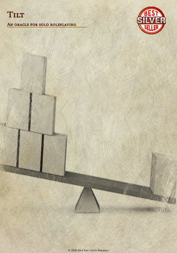 Tilt: An oracle for solo roleplaying - Little Dreamer | DriveThruRPG