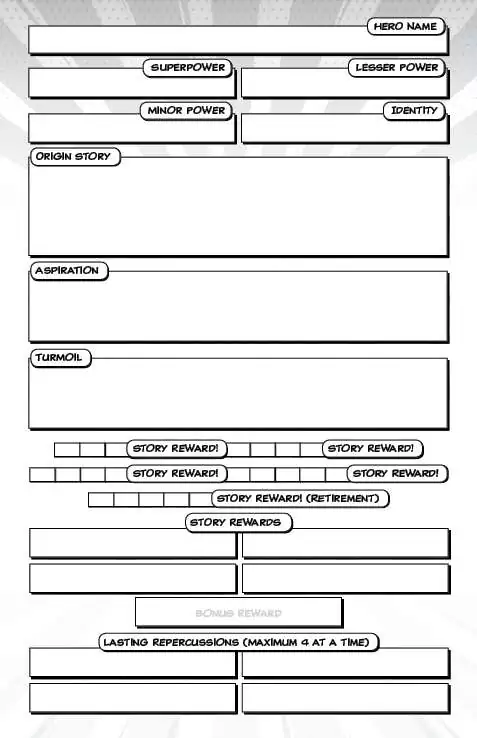 Spectaculars Hero Progress Sheets - Scratchpad Publishing ...