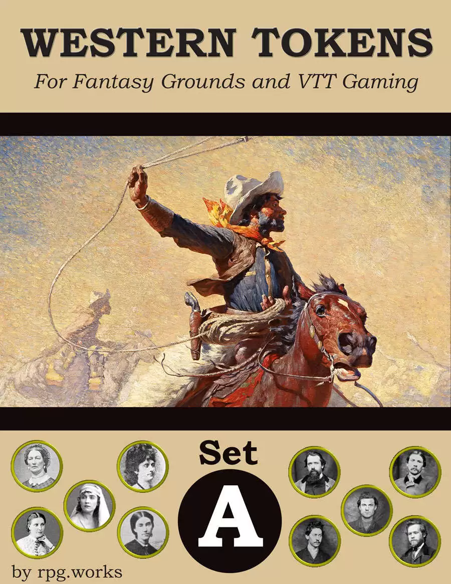 Western Tokens - Set A - RPGWorks | DriveThruRPG
