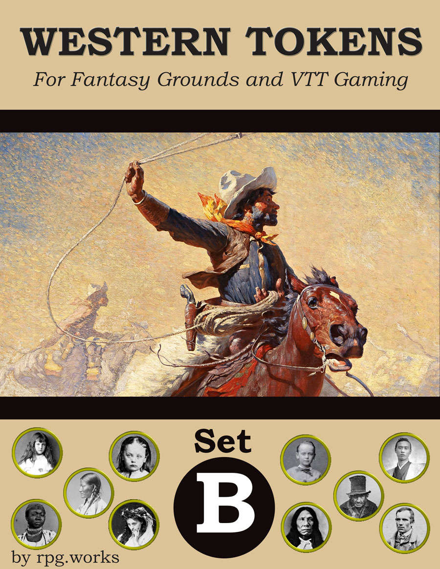 Western Tokens - Set B - RPGWorks | DriveThruRPG