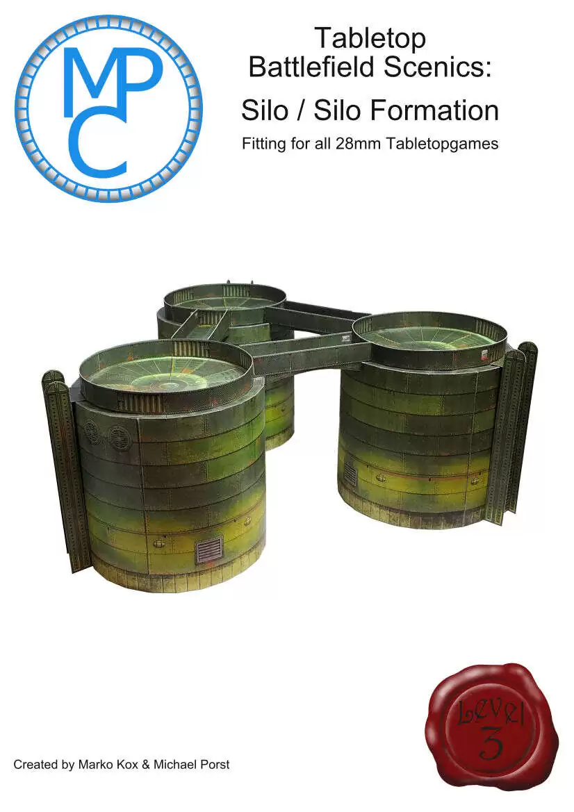 Tabletop Battlefield Scenics Silo / Silo Formation - m-p-constructions | DriveThruRPG
