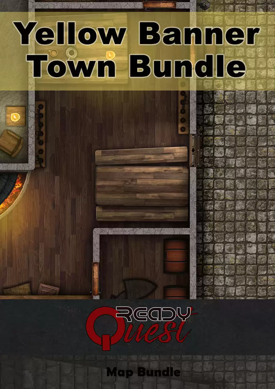 Yellow Town Set [BUNDLE] - ReadyQuest Games | Yellow Banner Town Set ...