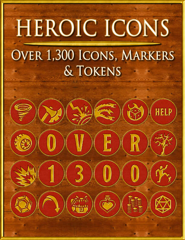 Heroic Icons - Heroic Roleplaying | Status Icons | DriveThruRPG