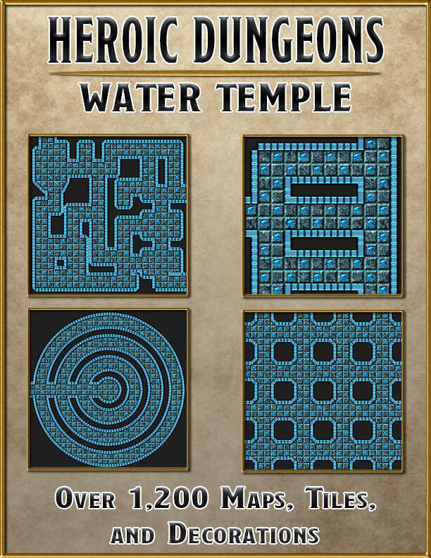 Heroic Dungeons: Water Temple - Heroic Roleplaying | Dungeon Tiles ...