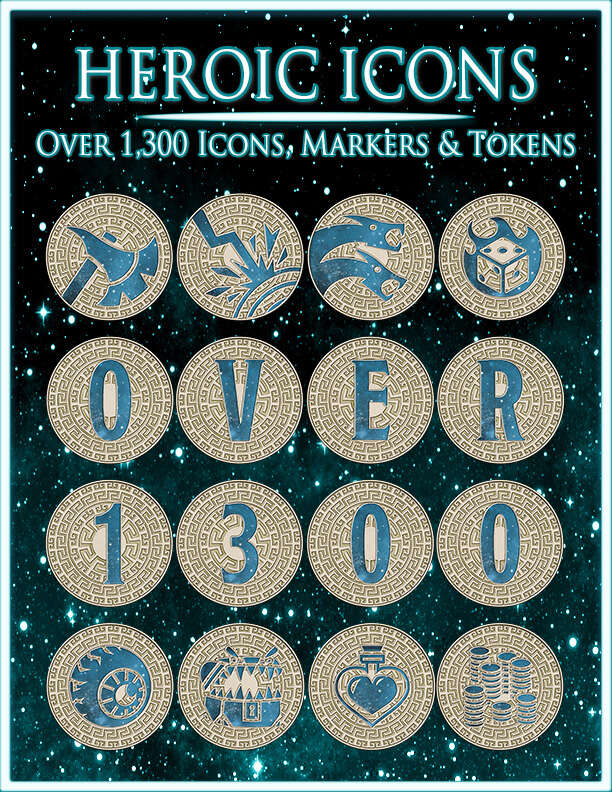 Heroic Icons: Stars - Heroic Roleplaying | Status Icons | DriveThruRPG