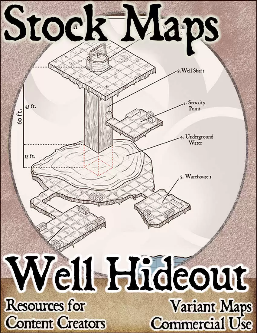 Well Hideout Isometric Dungeon - Stock Map - Elven Tower | Stock Maps ...
