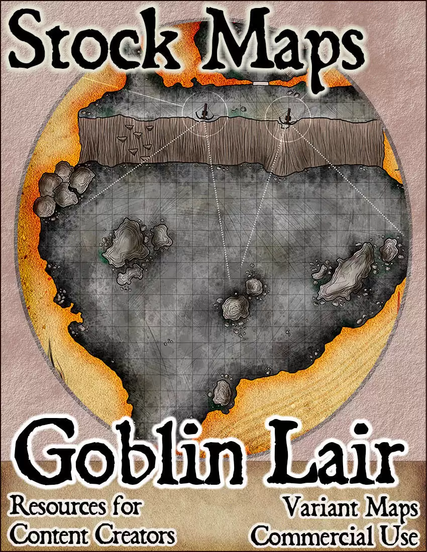 Goblin Lair - Stock Map - Elven Tower | Stock Maps | DriveThruRPG