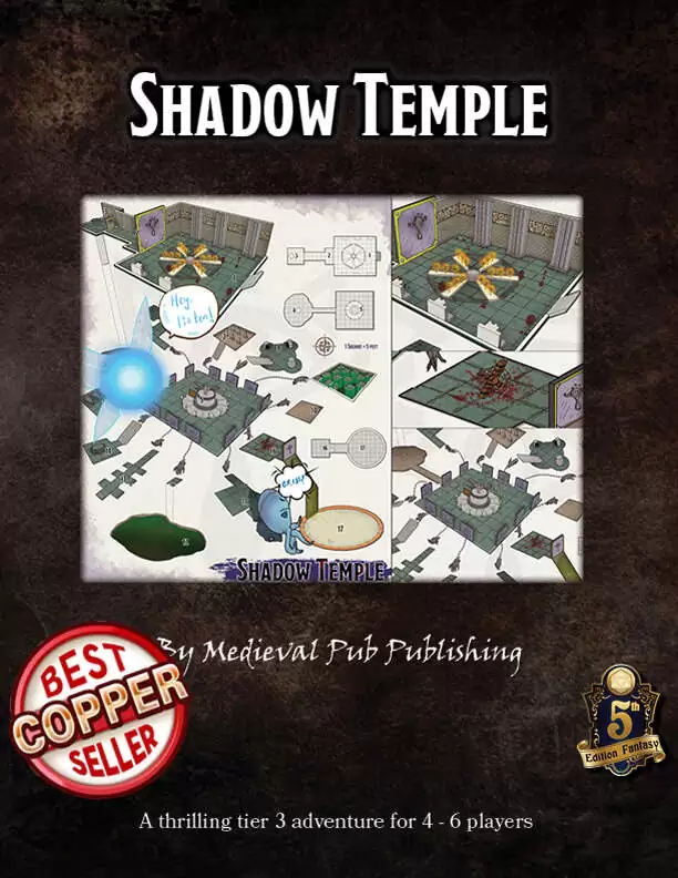 Shadow Temple - Elven Tower | Hommage Adventures | DriveThruRPG