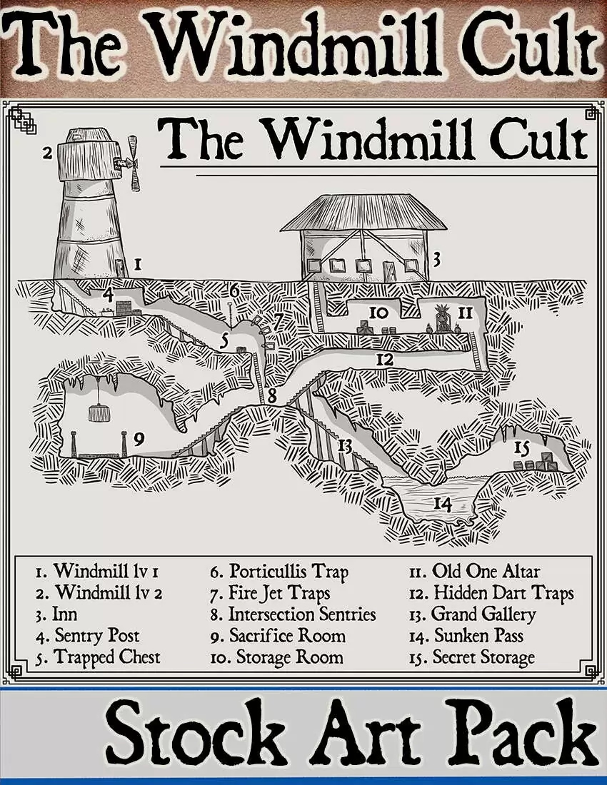 Elven Tower - The Windmill Cult | Stock Battlemap - Elven Tower | Stock ...