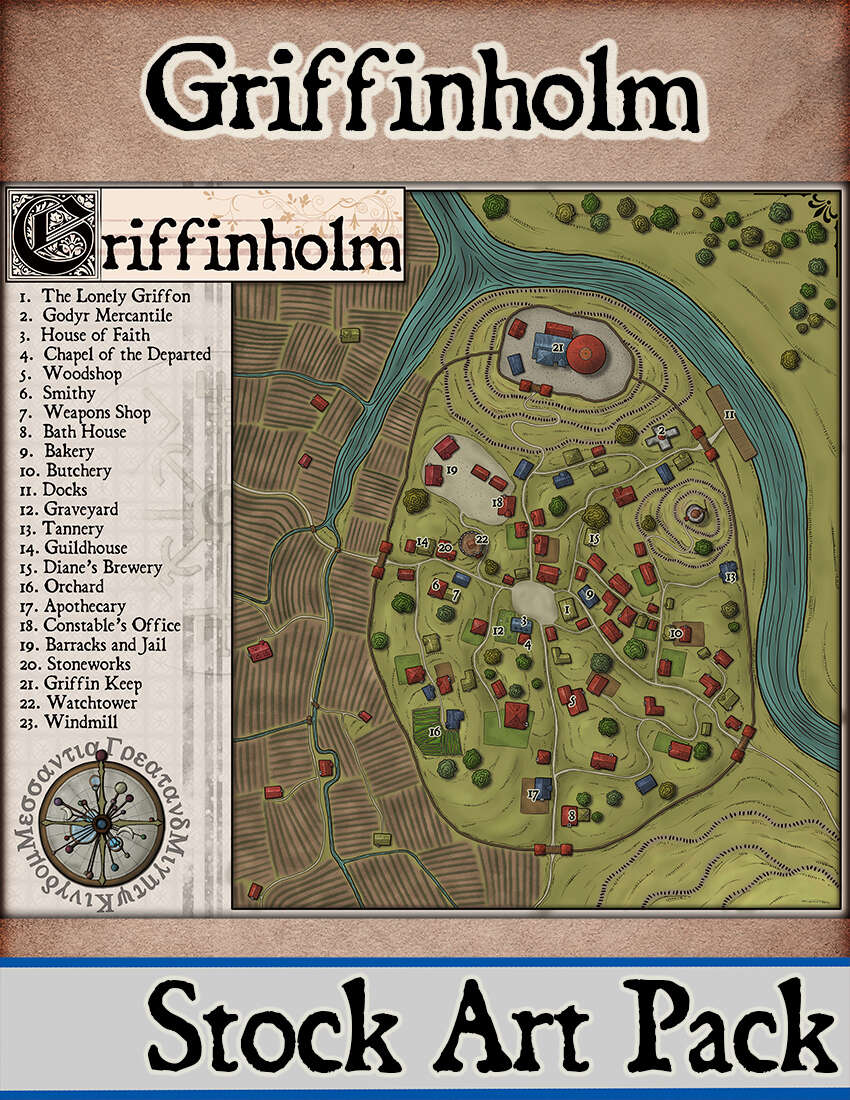 Elven Tower - Griffinholm | Stock City Map - Elven Tower | Stock Maps ...