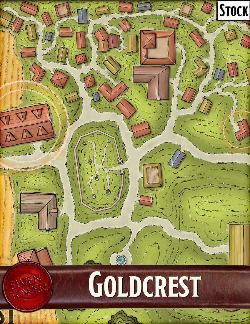 Elven Tower - Goldcrest | Stock City Map - Elven Tower | Stock Maps ...