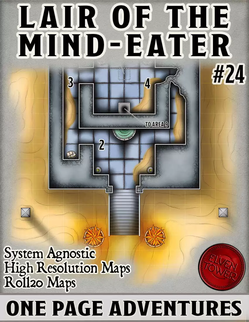 Lair of the Mind Eater - One Page Adventure - Elven Tower | One Page ...