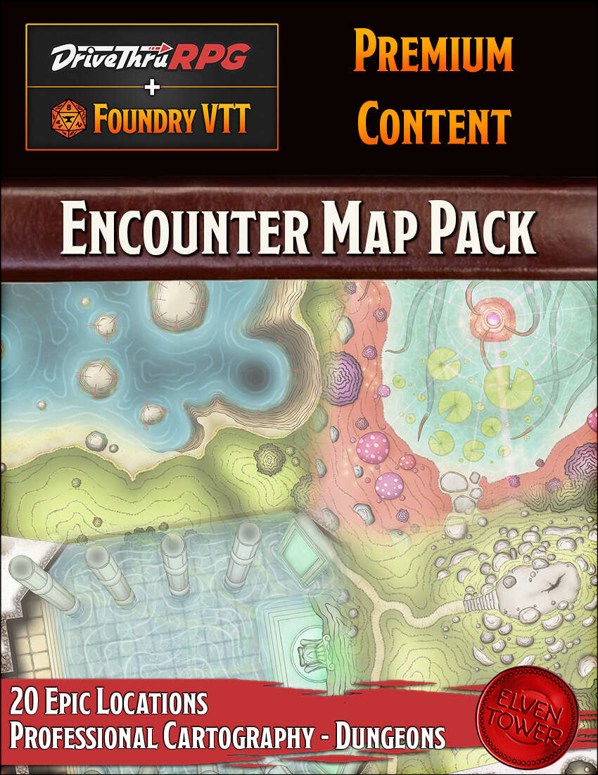 Encounter Map Pack - Foundry VTT - Elven Tower | Foundry VTT | DriveThruRPG