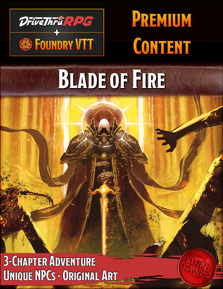 Blade of Fire - Foundry VTT : 9.95 USD (-16%) : r/rpggames