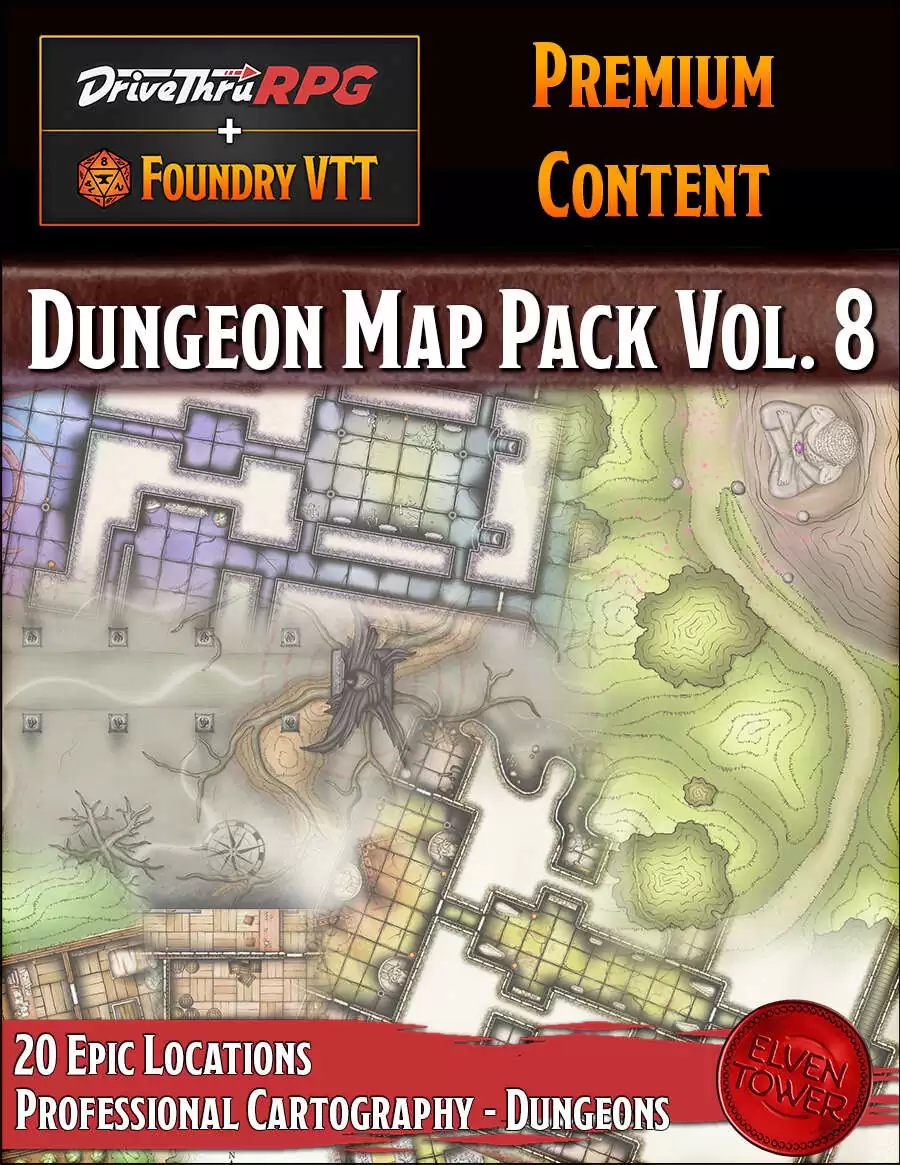 Dungeon Map Pack Vol. 8 - Foundry VTT - Elven Tower | Foundry VTT ...