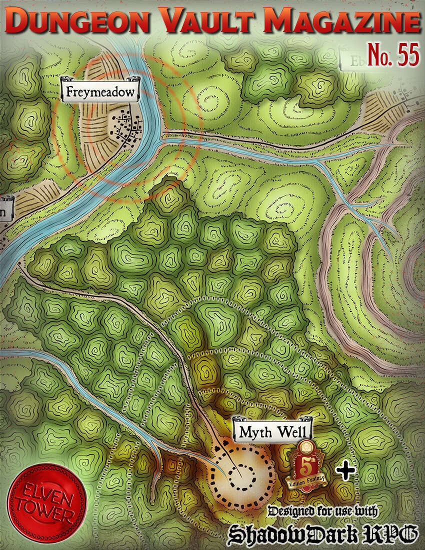 Dungeon Vault Magazine - No. 55 - D&D 5e + Shadowdark - Elven Tower ...