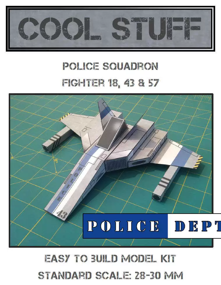 Police Squadron Paper Model - CoolStuff | Paper Models | DriveThruRPG