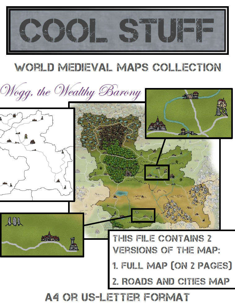 Medieval map 14: Wogg - CoolStuff | Medieval Maps Collection | DriveThruRPG