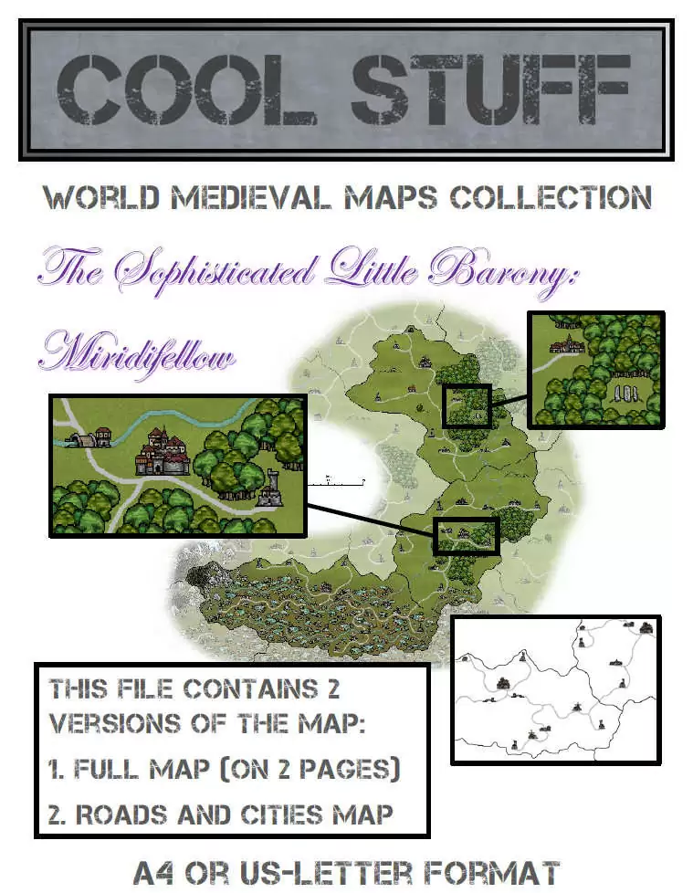 Medieval map 13: Miridifellow - CoolStuff | Medieval Maps Collection ...