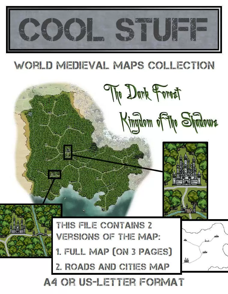 Medieval map 15: Dark Forest - CoolStuff | Medieval Maps Collection | DriveThruRPG
