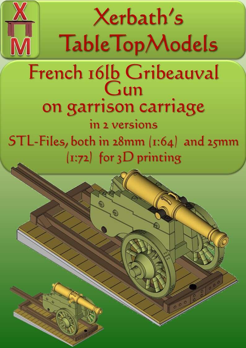 French 16 lb on garrison carriage - Xerbath | DriveThruRPG