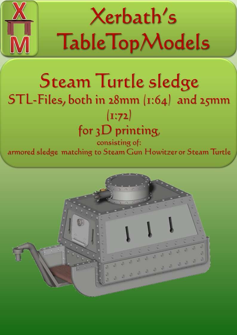 Steam Turtle sledge - Xerbath | DriveThruRPG