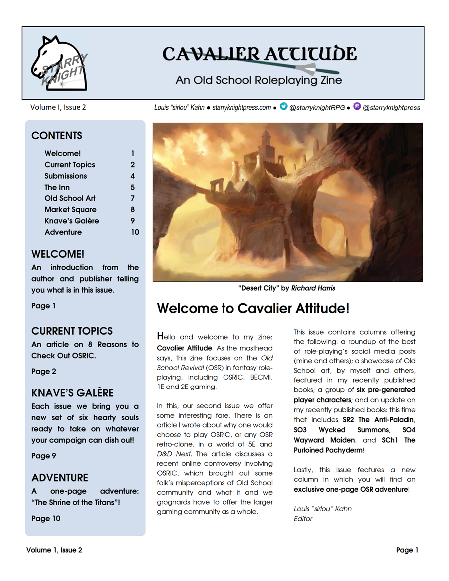 SCAI.2 Cavalier Attitude - Starry Knight Press | DriveThruRPG