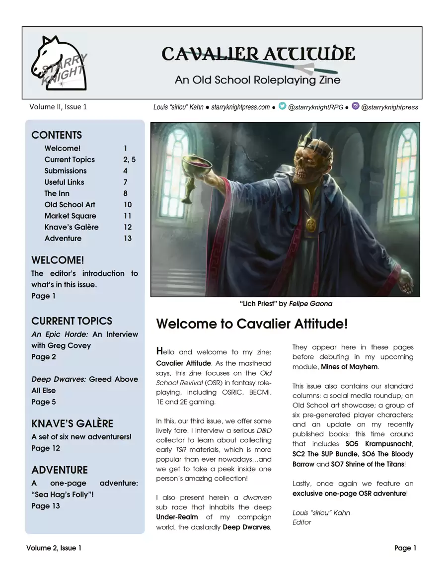 SCAII.1 Cavalier Attitude - Starry Knight Press | DriveThruRPG