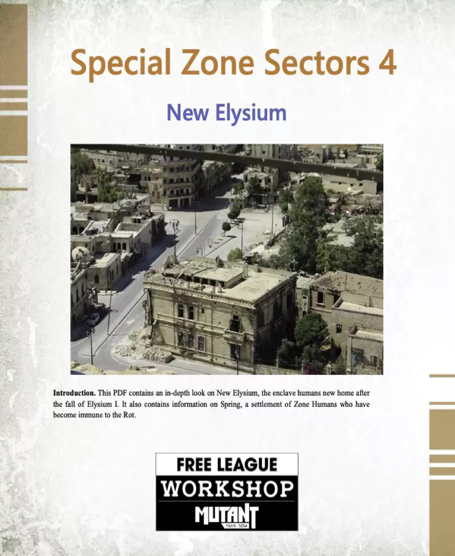 Special Zone Sectors 4: New Elysium - Free League Publishing | Bjørn ...