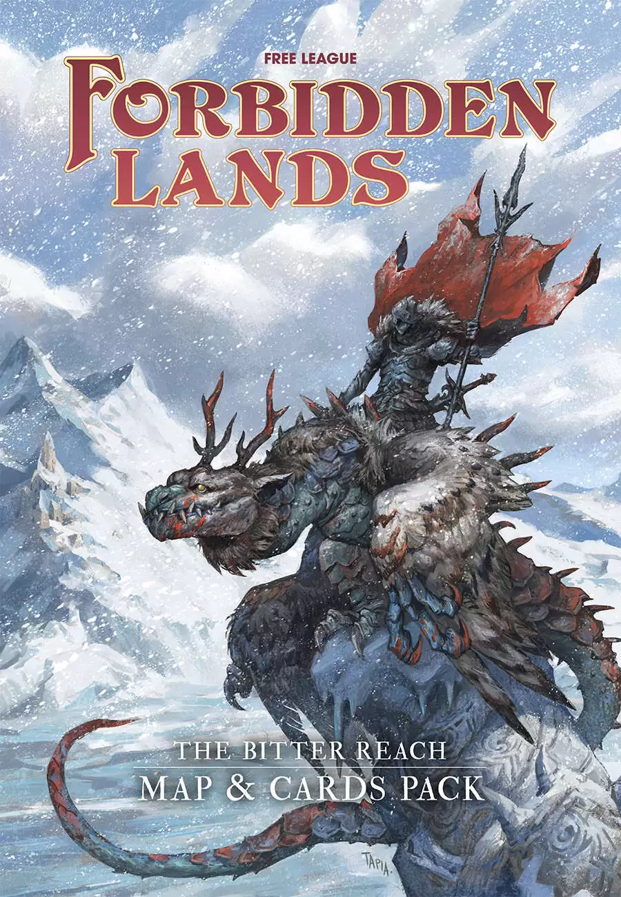 Forbidden Lands - The Bitter Reach Map & Cards Pack - Free League ...