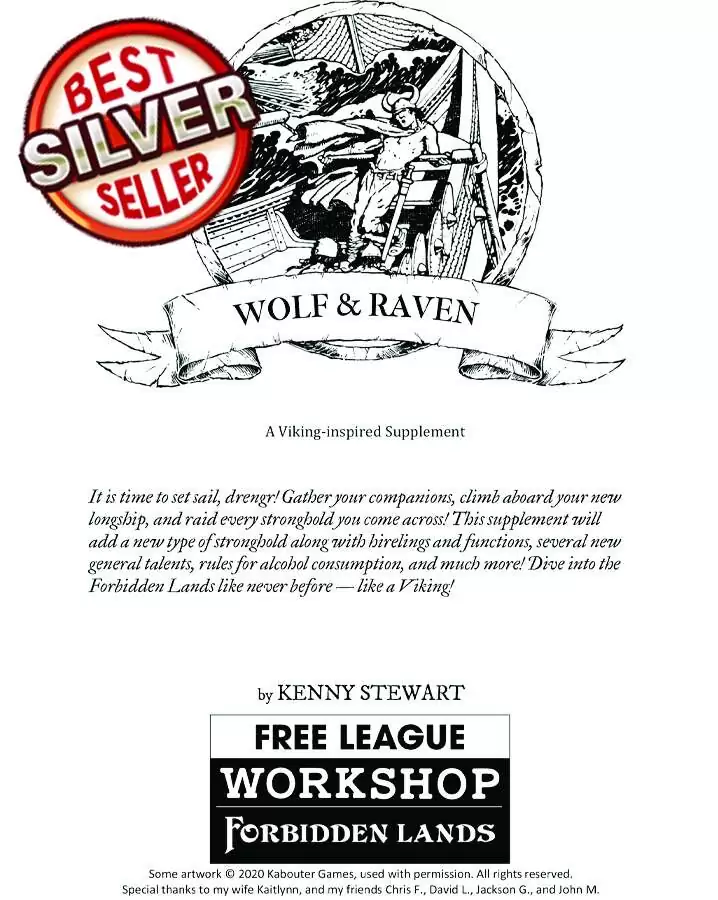 WOLF AND RAVEN - Free League Publishing | Free League Work Shop ...