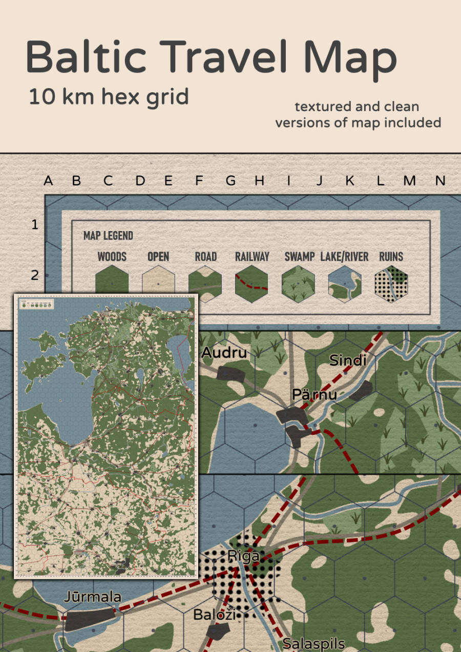 Twilight: 2000 - Baltic Travel Map - Free League Publishing | Free ...