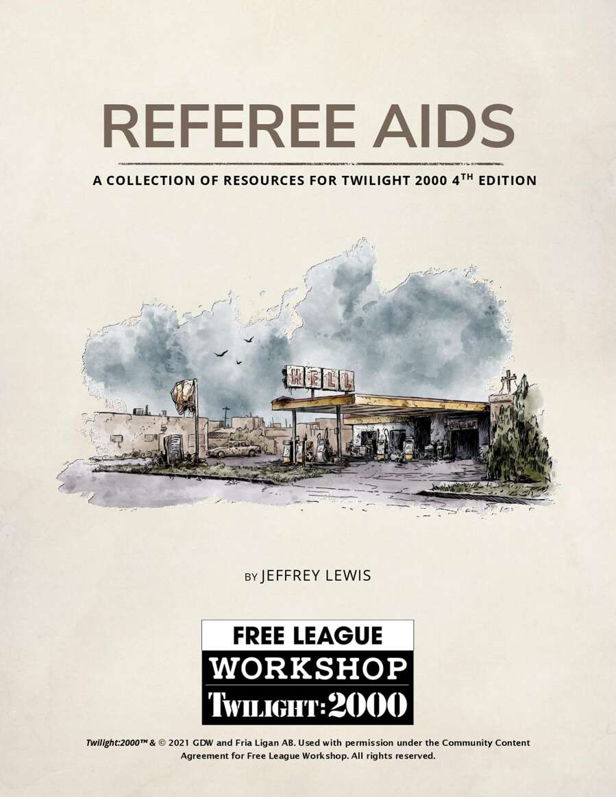 Twilight 2000 4th Ed. Referee Aids - Free League Publishing | Free ...