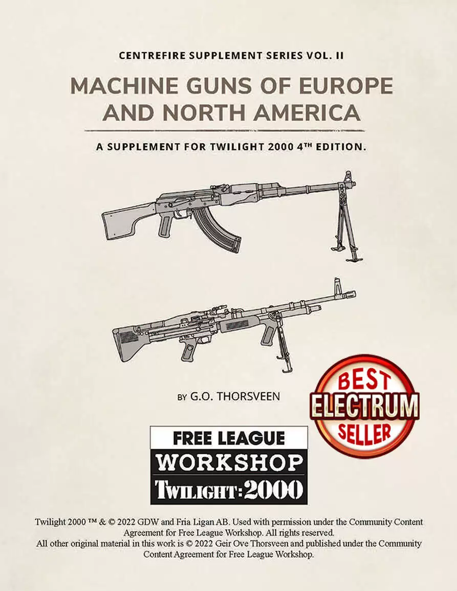 Machine Guns of Europe and North America - Free League Publishing ...
