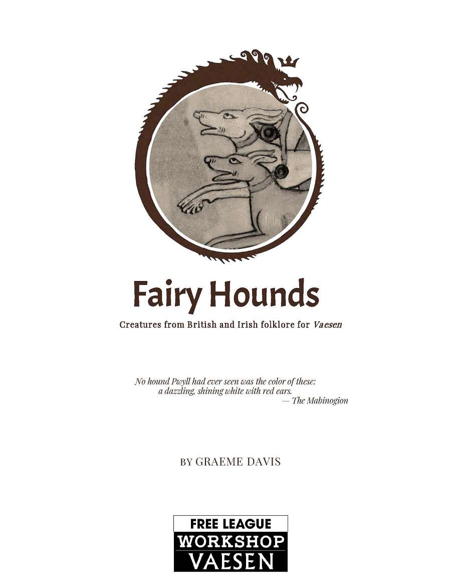 Fairy Hounds: A Creature for Vaesen - Free League Publishing | Free ...
