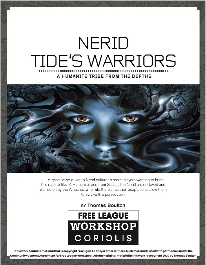 Nerid - Tide's Warriors - Free League Publishing | Free League Work ...